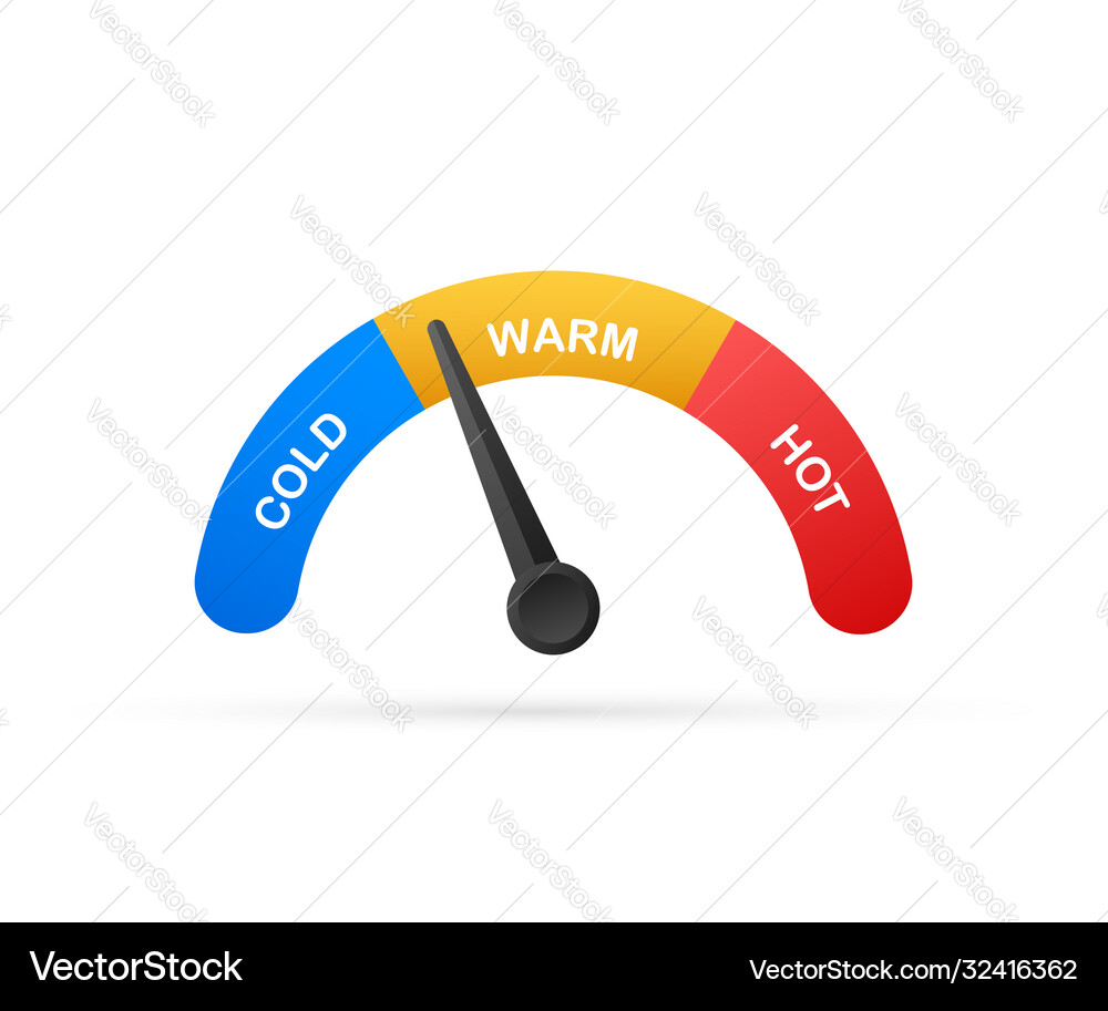 Cartoon Thermometer - Summer Temperature Vector Image