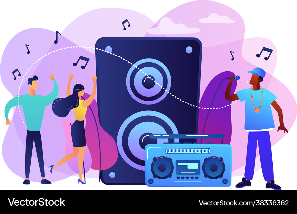 Hip-hop music concept Royalty Free Vector Image