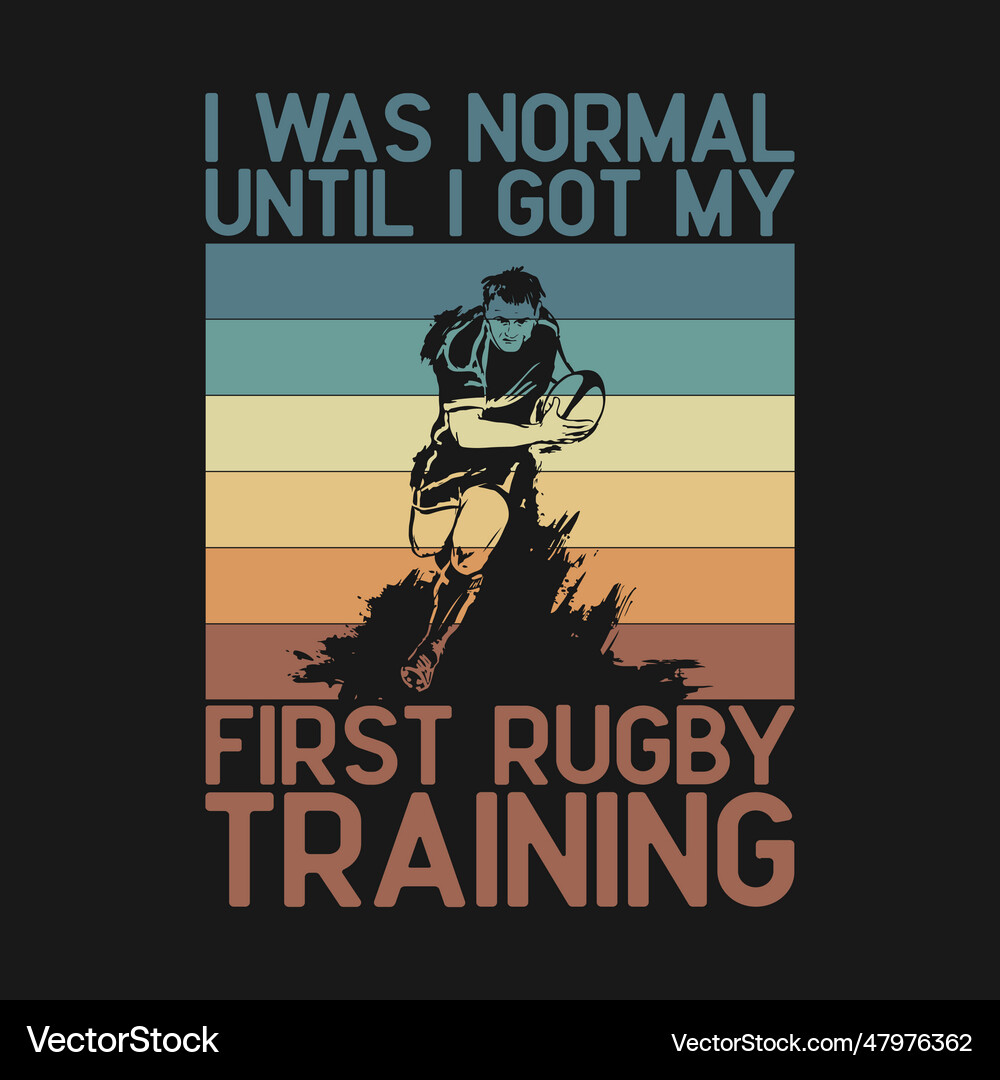 Rugby sport design for a player premium Royalty Free Vector