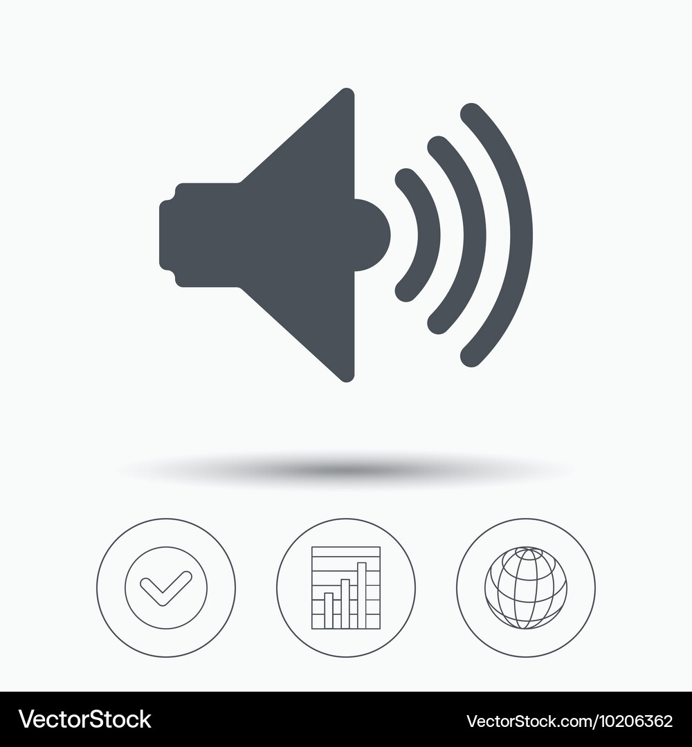Sound icon music dynamic sign Royalty Free Vector Image