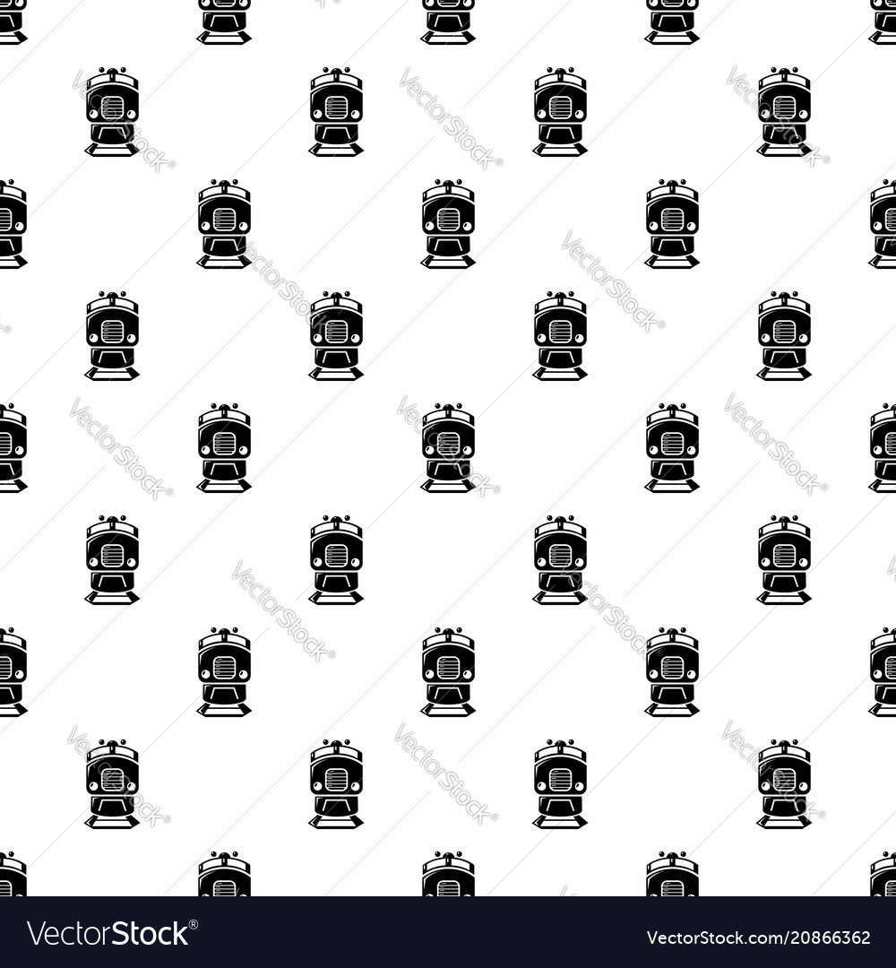 Train pattern seamless Royalty Free Vector Image