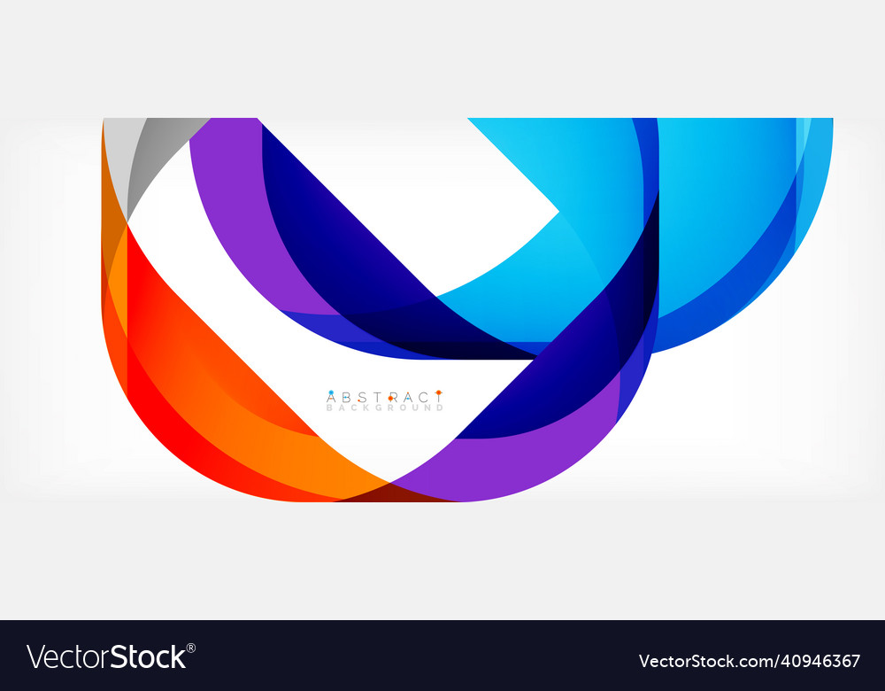 Abstract square shape with overlapping waves Vector Image