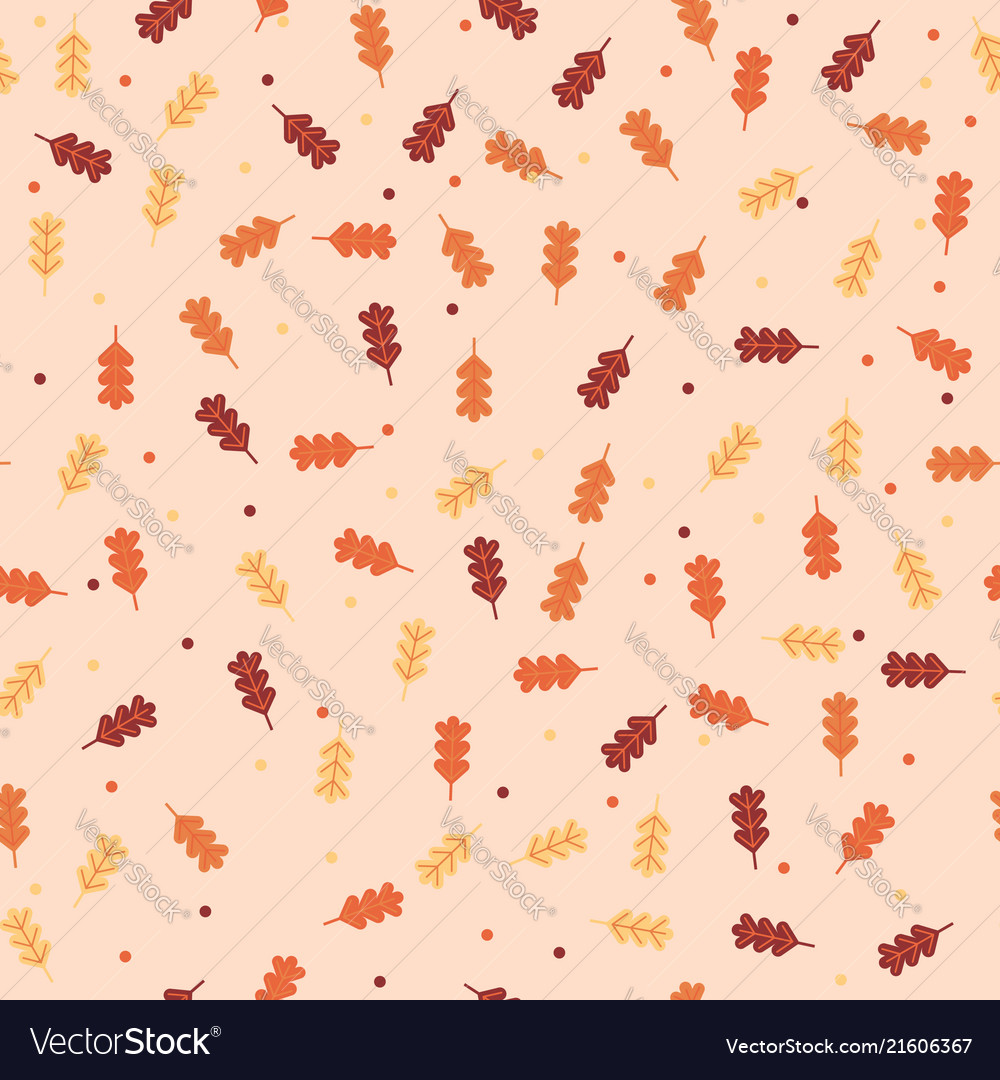 Autumn Leaf Pattern Royalty Free Vector Image - VectorStock