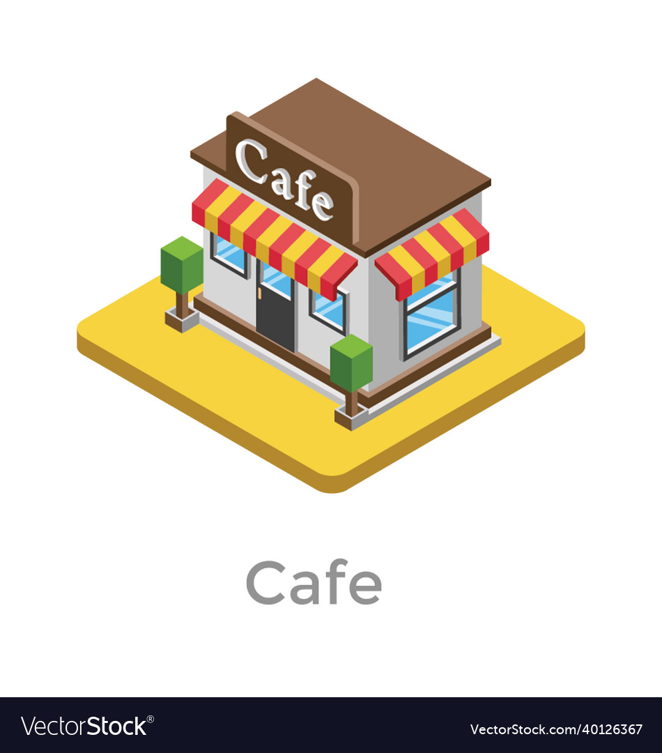 Cafe Royalty Free Vector Image - VectorStock