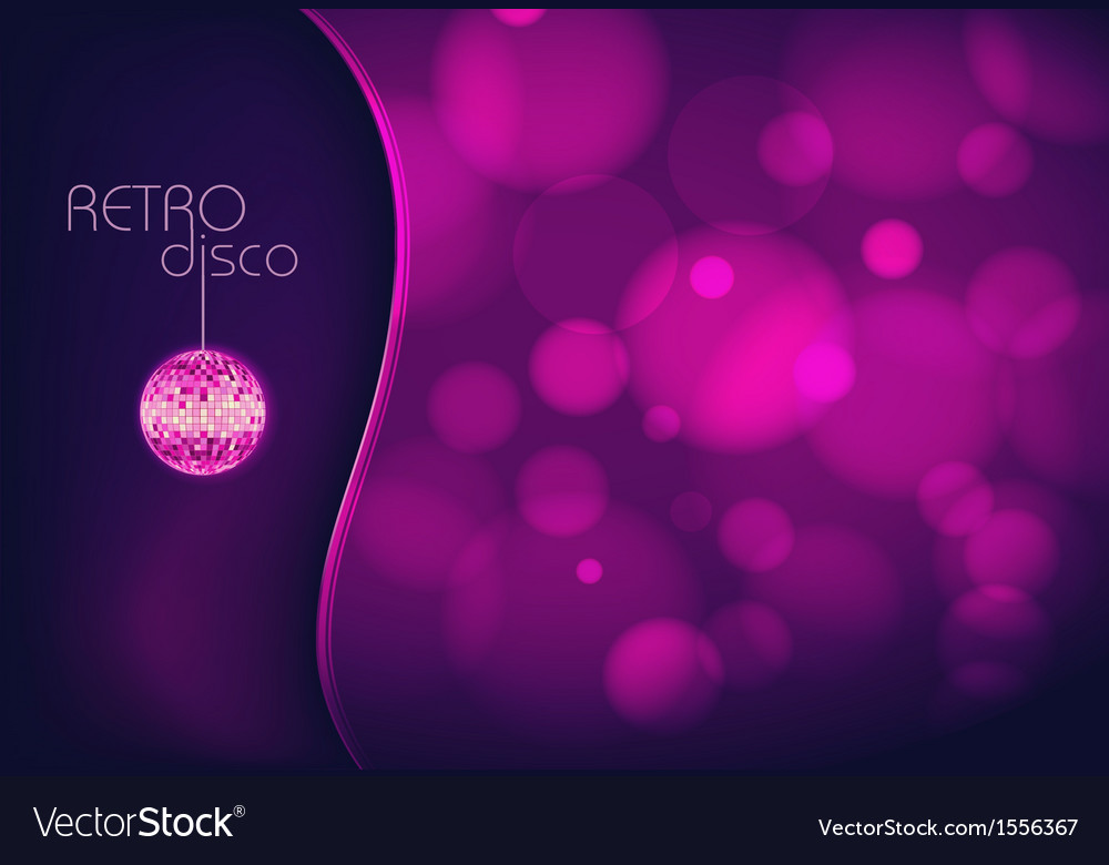 Disco background Royalty Free Vector Image - VectorStock
