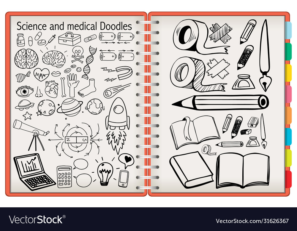Note from science class Royalty Free Vector Image