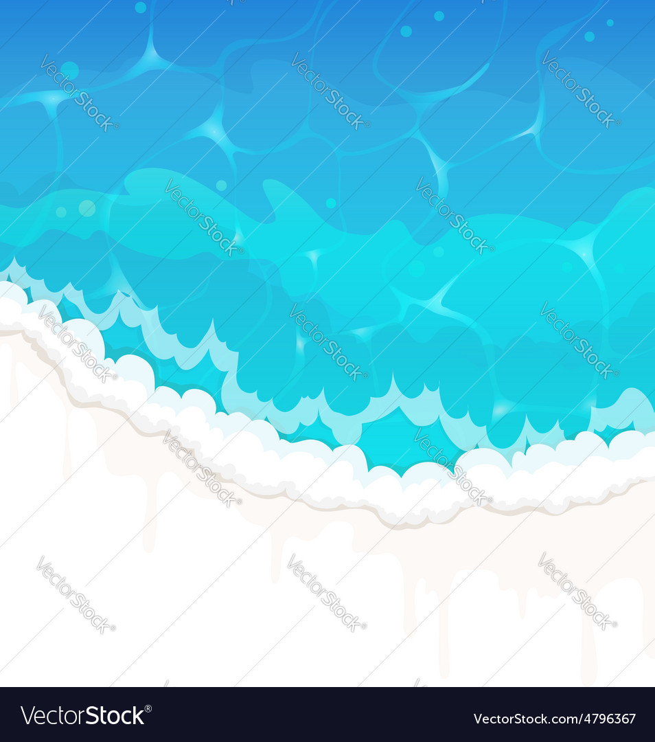 Ocean wave Royalty Free Vector Image - VectorStock