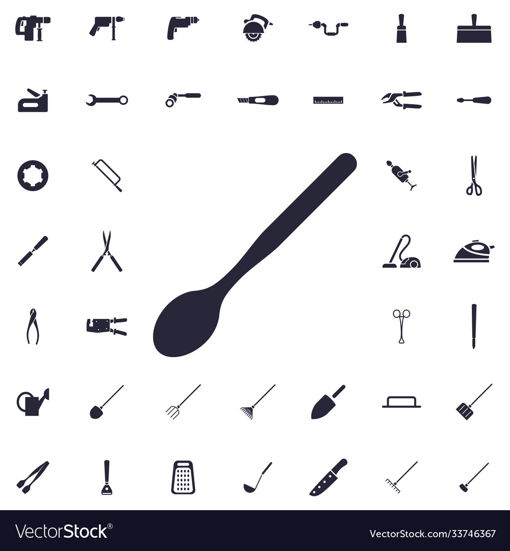 Spoon icon Royalty Free Vector Image - VectorStock