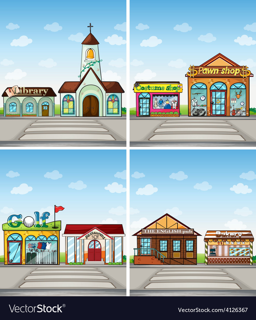 Town Royalty Free Vector Image - VectorStock