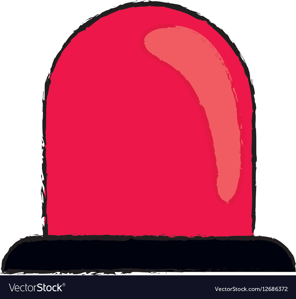 Alarm siren light Royalty Free Vector Image - VectorStock