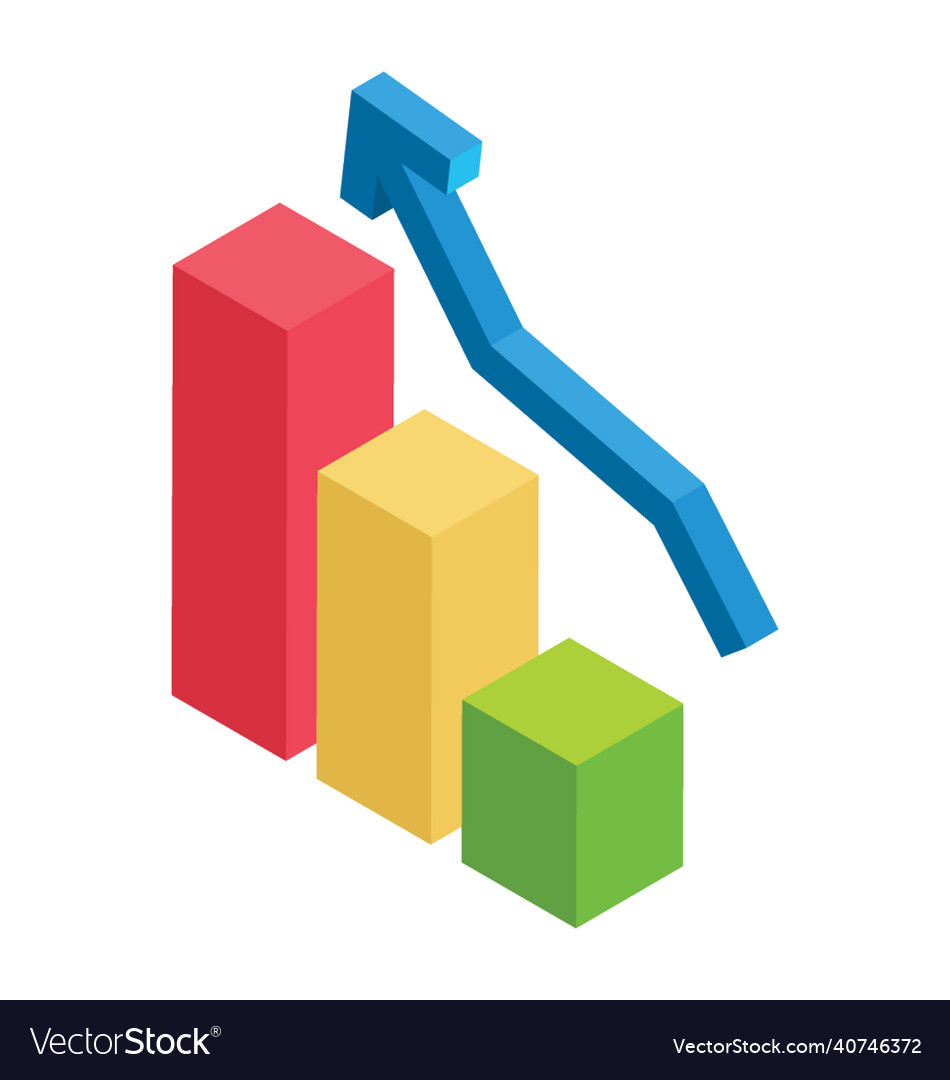 Business graph Royalty Free Vector Image - VectorStock