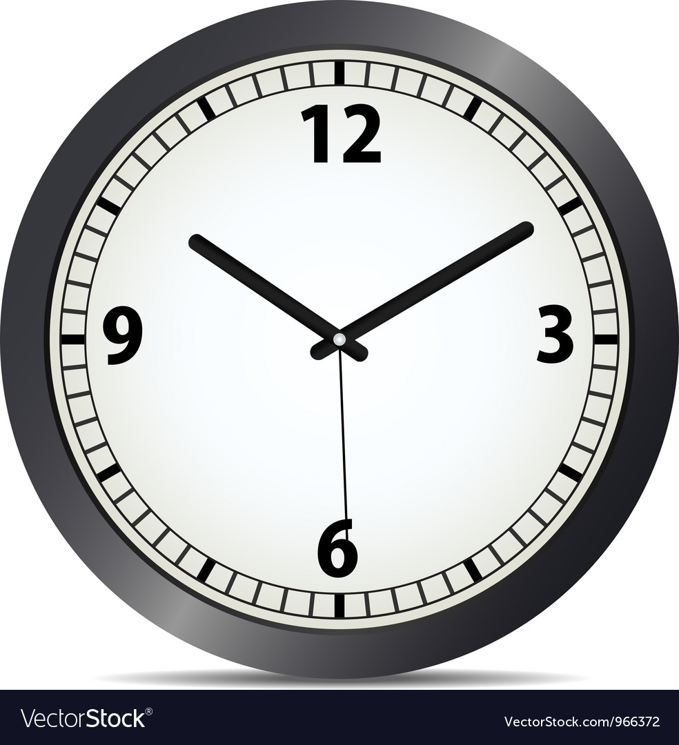 Clock Royalty Free Vector Image - VectorStock