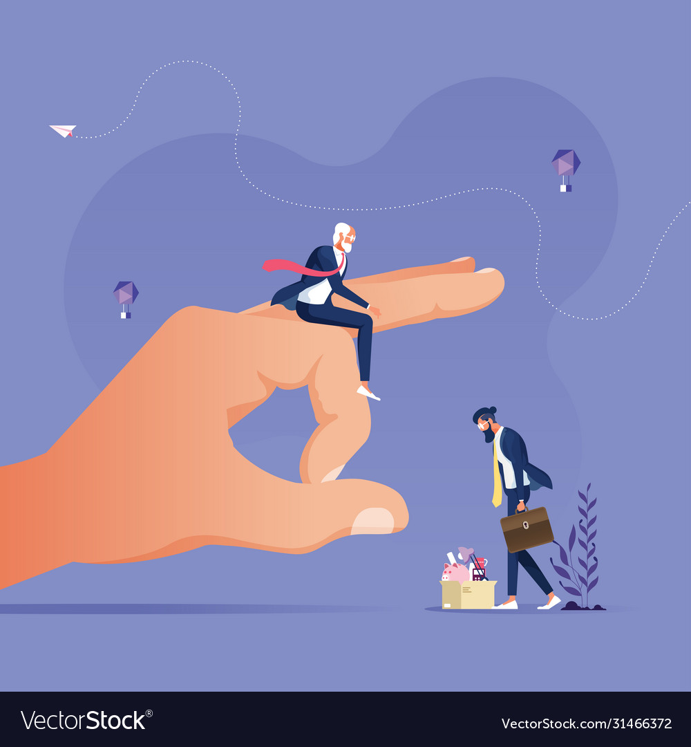 Getting fired concept Royalty Free Vector Image