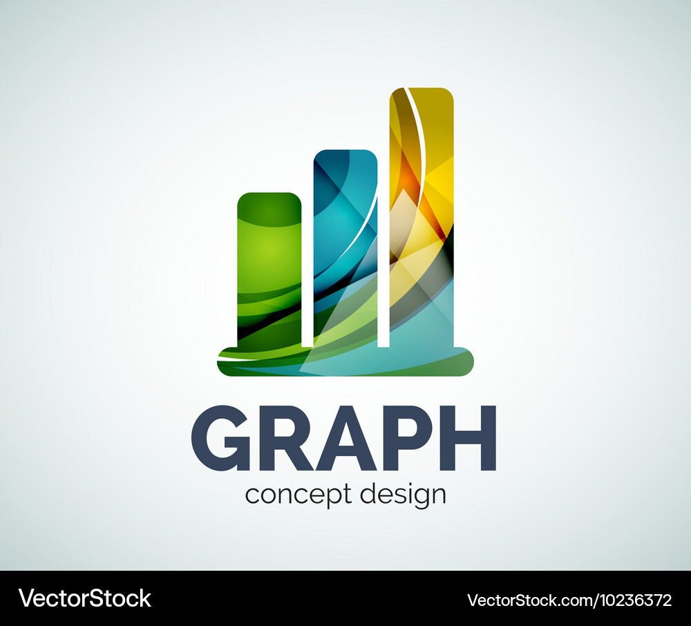 Graph logo template Royalty Free Vector Image - VectorStock