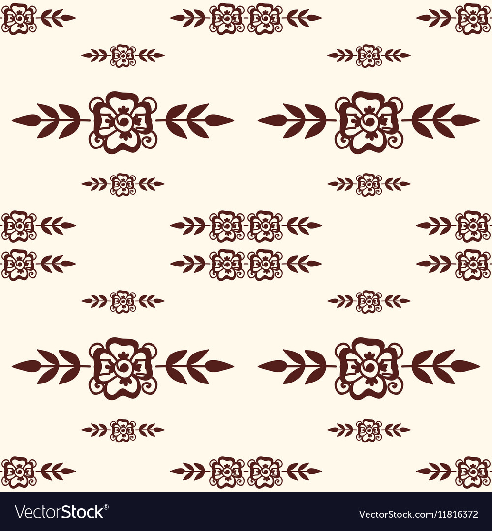 Mehendi pattern Royalty Free Vector Image - VectorStock