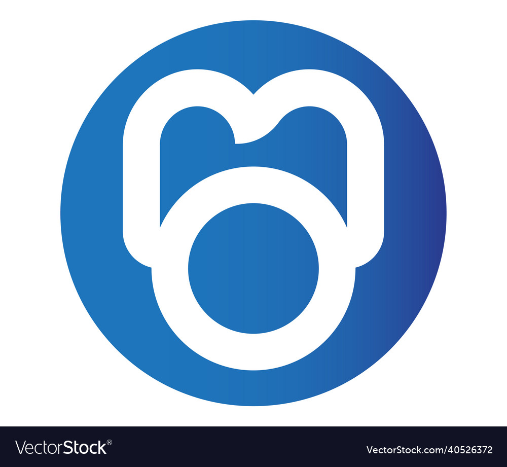 Mo logo concept Royalty Free Vector Image - VectorStock