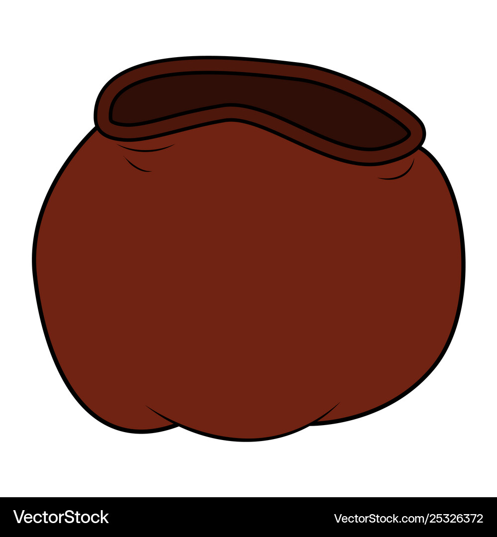 Santa bag christmas empty sack icon symbol design Vector Image