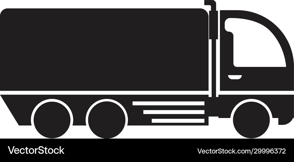 Truck icon and symbol template Royalty Free Vector Image