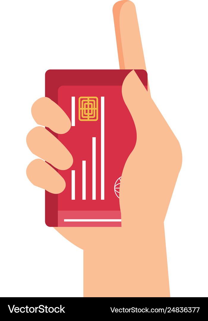 Hand with credit card Royalty Free Vector Image