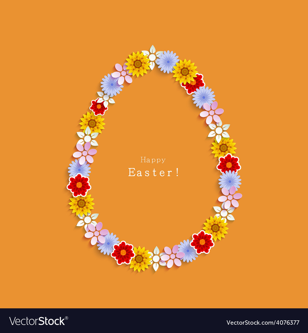 Modern easter element design Royalty Free Vector Image