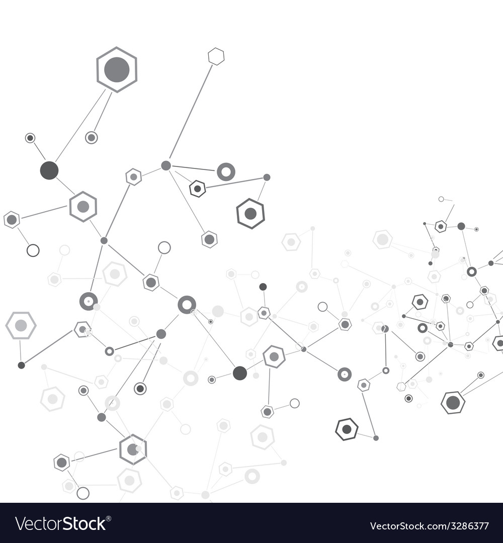 Molecule background Royalty Free Vector Image - VectorStock