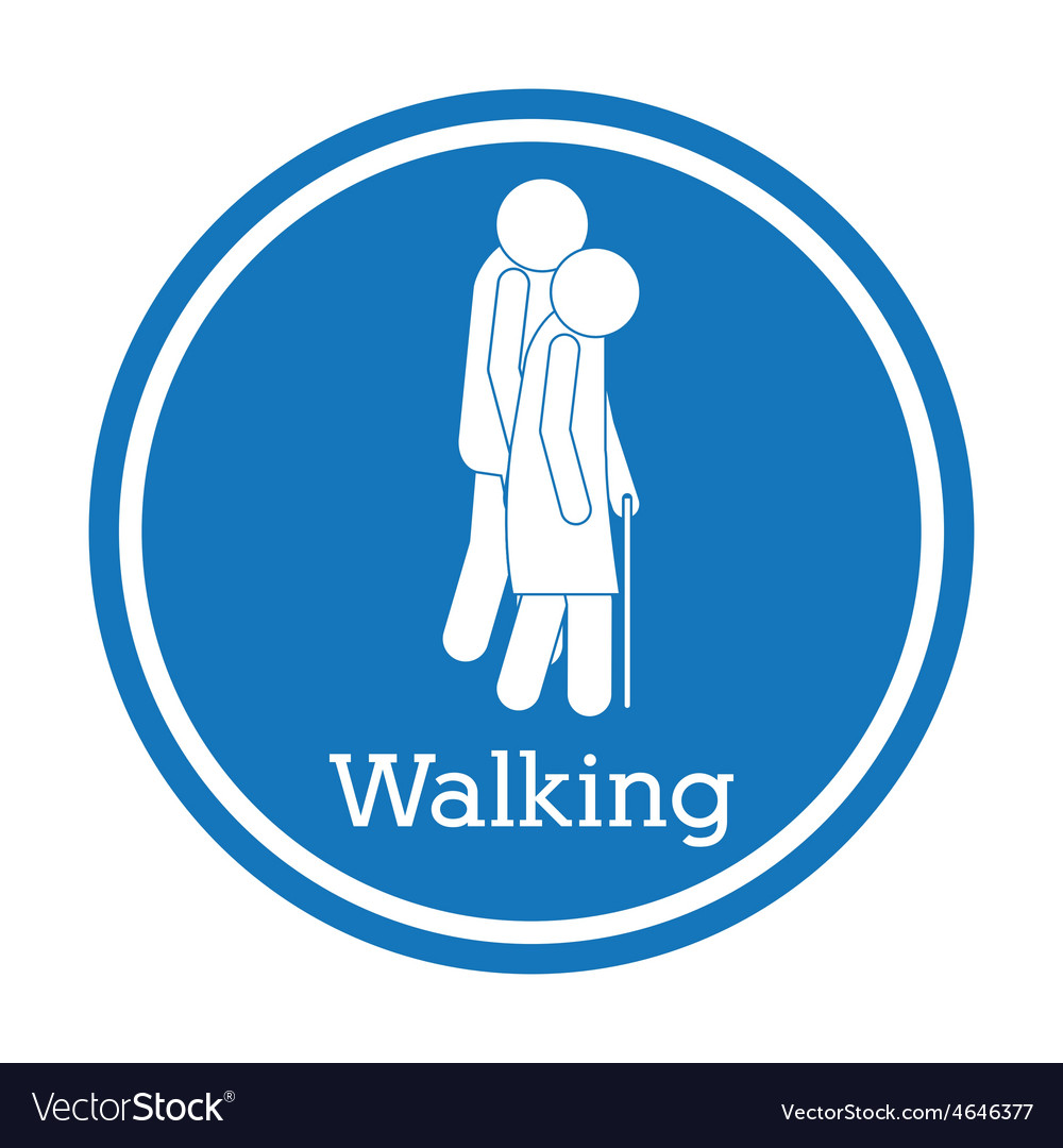 Walking design Royalty Free Vector Image - VectorStock