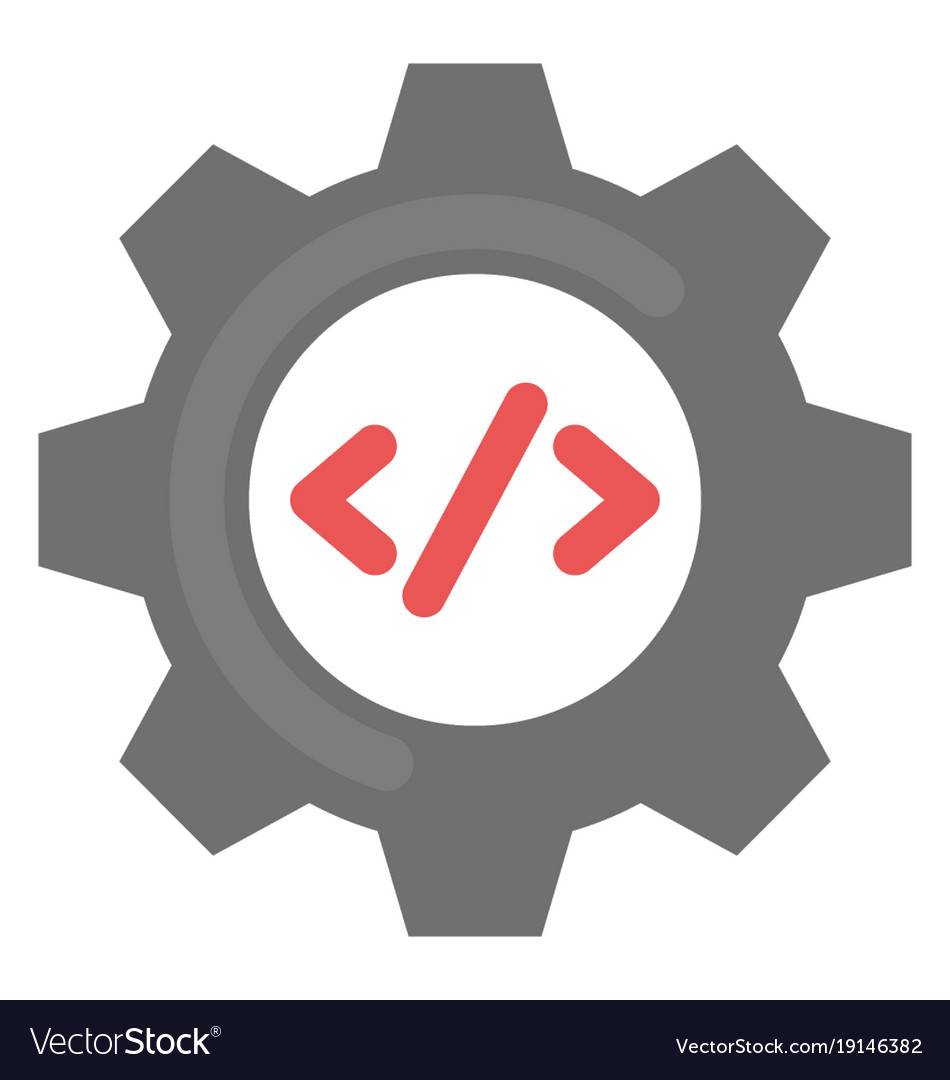 Programming seo flat icon Royalty Free Vector Image Programming seo flat icon Royalty Free Vector Image