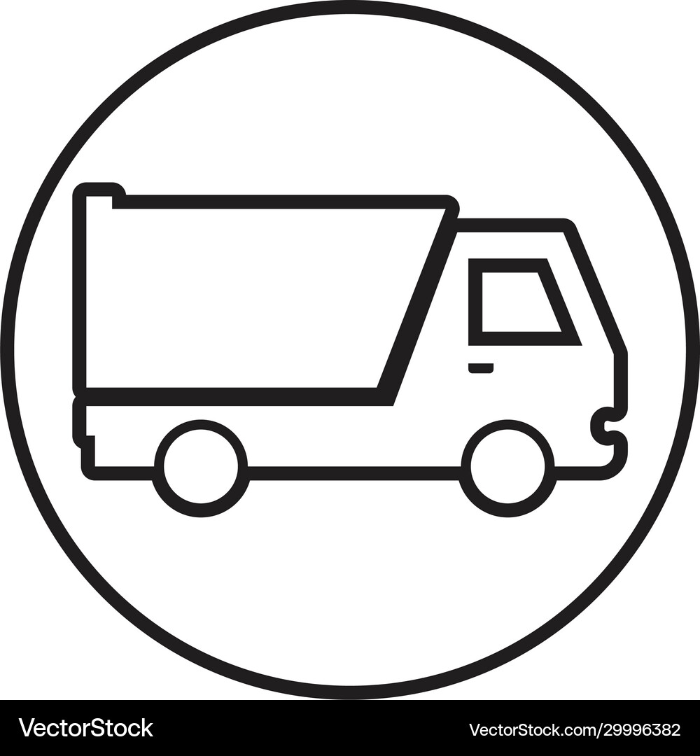 Truck icon and symbol template Royalty Free Vector Image