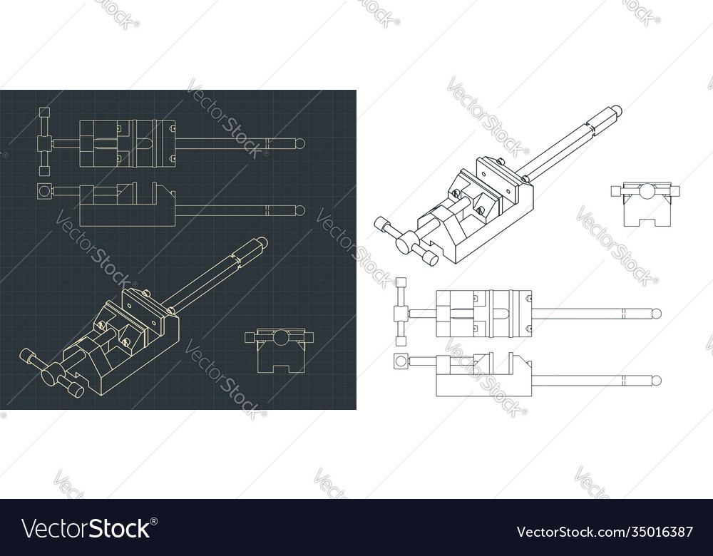 Bench vice Royalty Free Vector Image - VectorStock