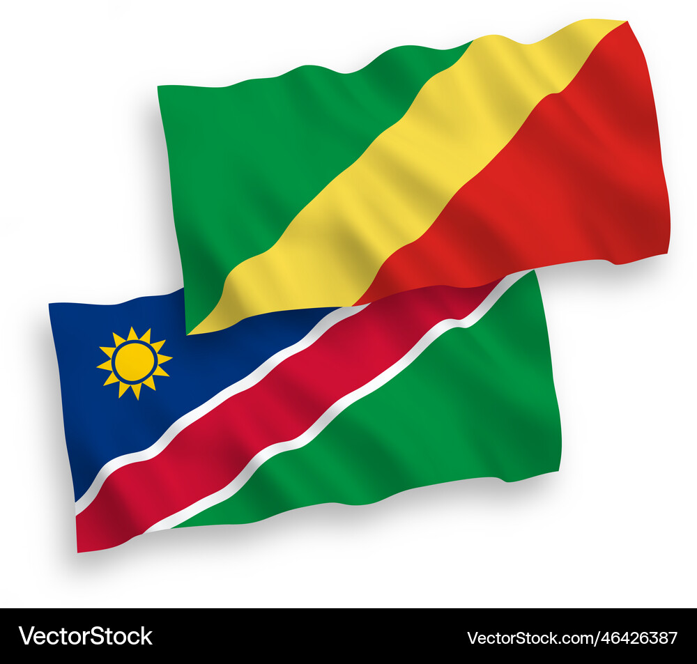 Flags of republic the congo Royalty Free Vector Image