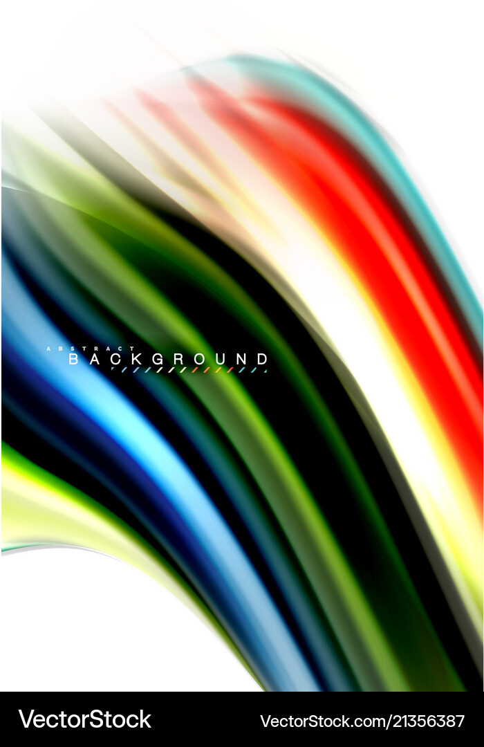 Fluid liquid mixing colors concept on light grey Vector Image