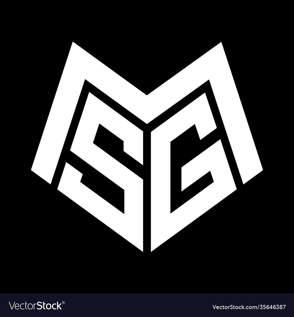 Initial msg Royalty Free Vector Image - VectorStock