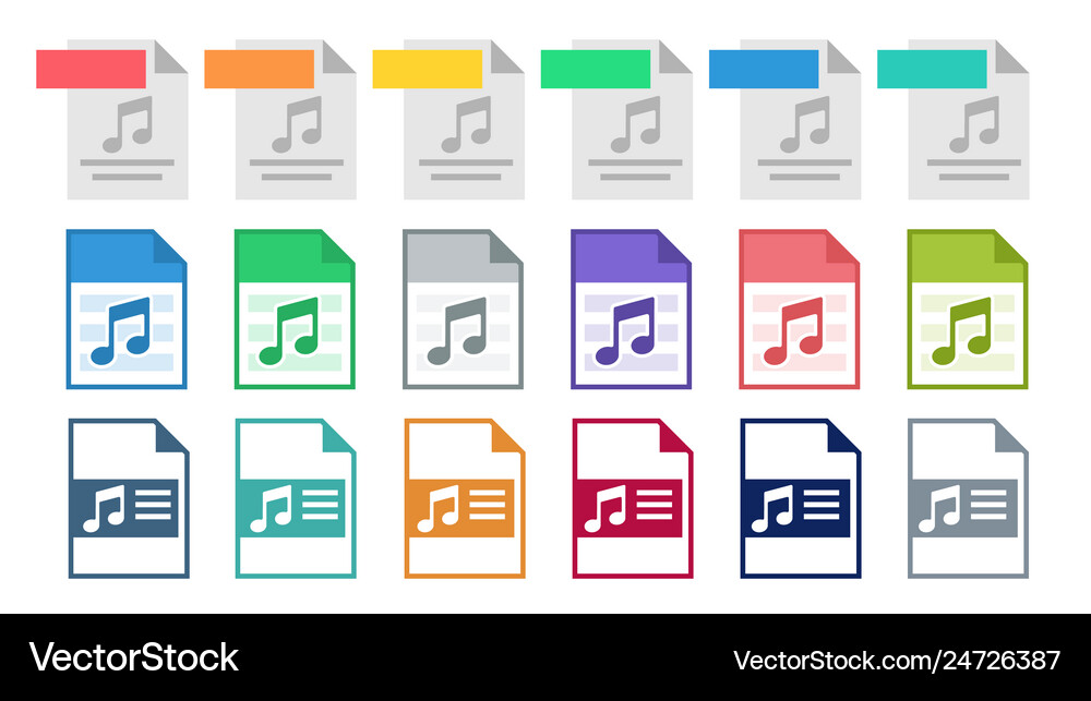 Lyrics icon music text lyrics icon set Royalty Free Vector