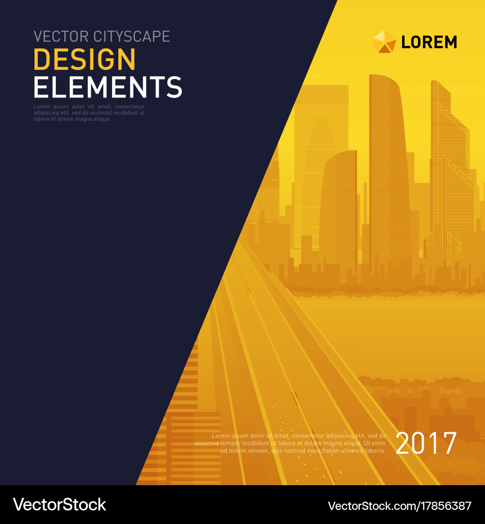 Modern background template design for investment Vector Image