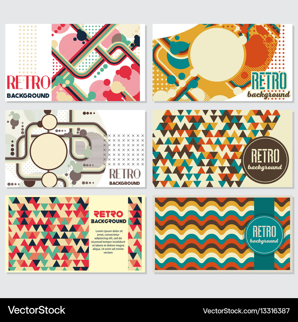 Old retro vintage style background design template