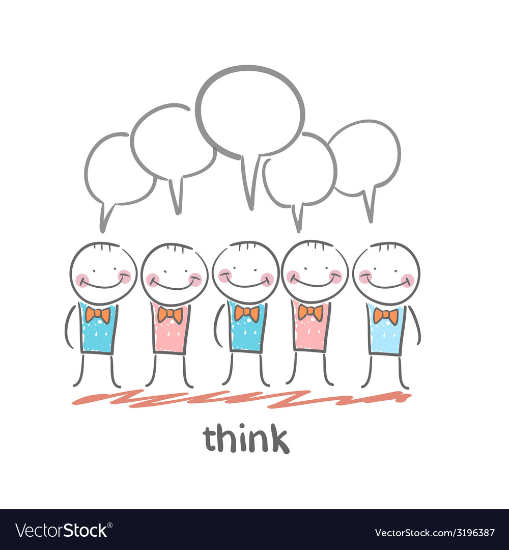 Think Royalty Free Vector Image - VectorStock