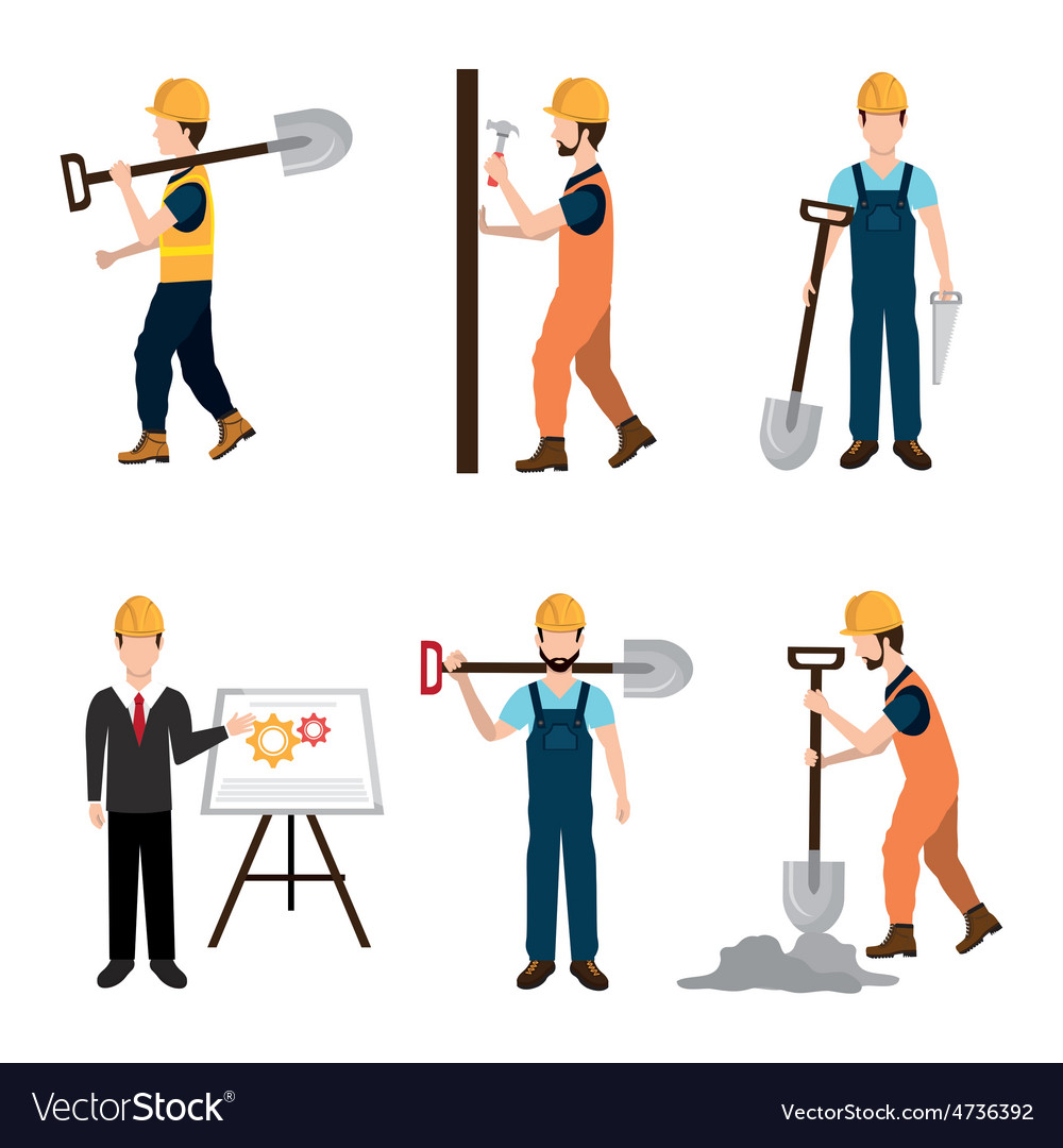 Construction design Royalty Free Vector Image - VectorStock