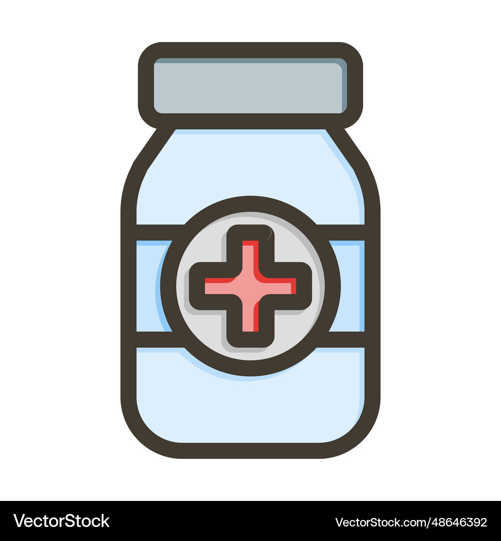 Immunity thick line filled colors for personal Vector Image