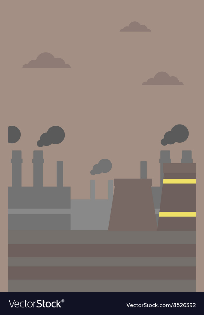 Industrial power plant Royalty Free Vector Image