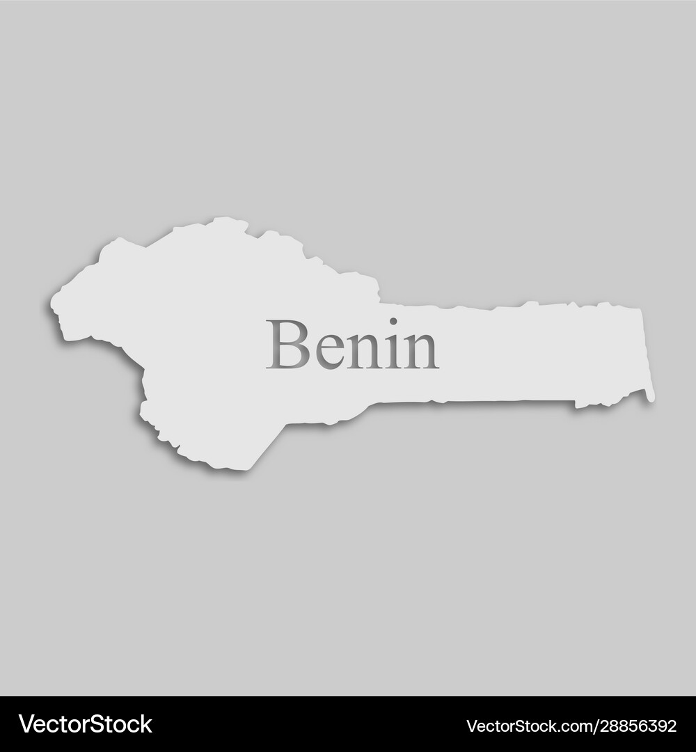 Map Benin Royalty Free Vector Image Vectorstock