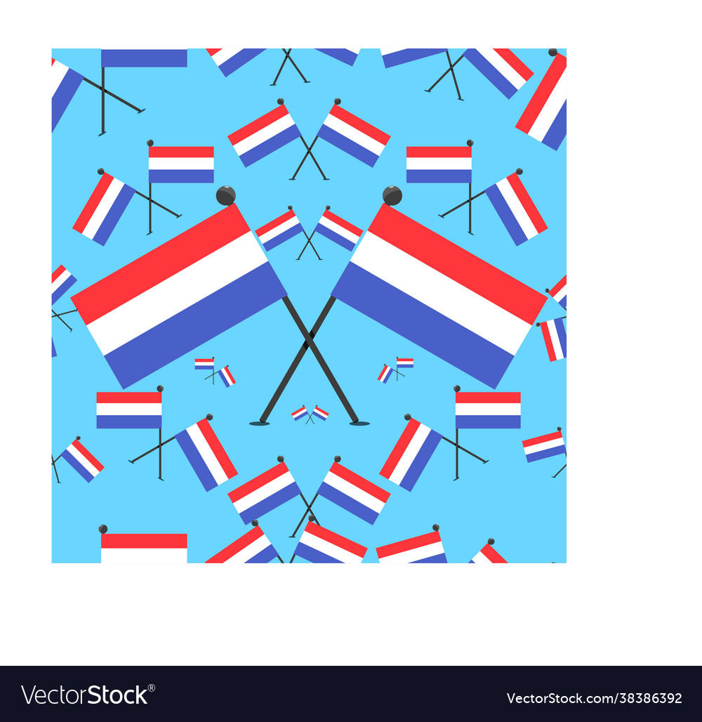 Pattern netherlands flags Royalty Free Vector Image