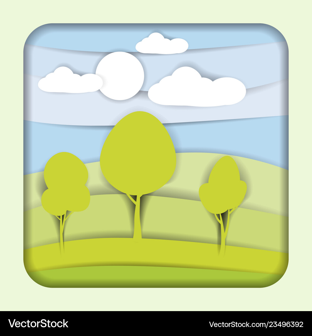 Spring tree flowers and natural pastel color Vector Image