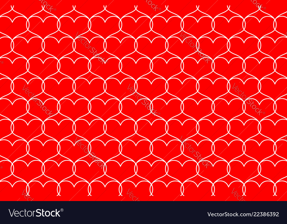 White heart pattern Royalty Free Vector Image - VectorStock