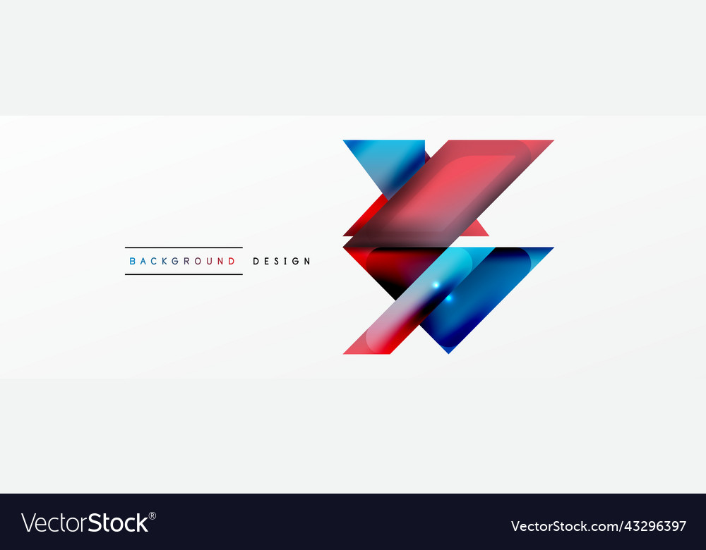 Abstract background simple color geometric shapes Vector Image