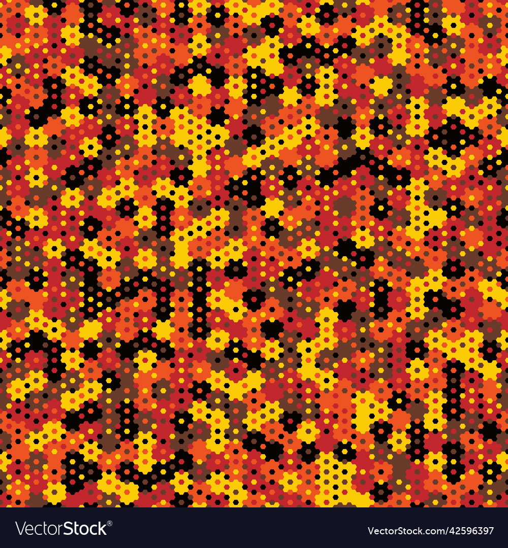 Camouflage seamless pattern with hexagonal endless Camouflage seamless pattern with hexagonal endless