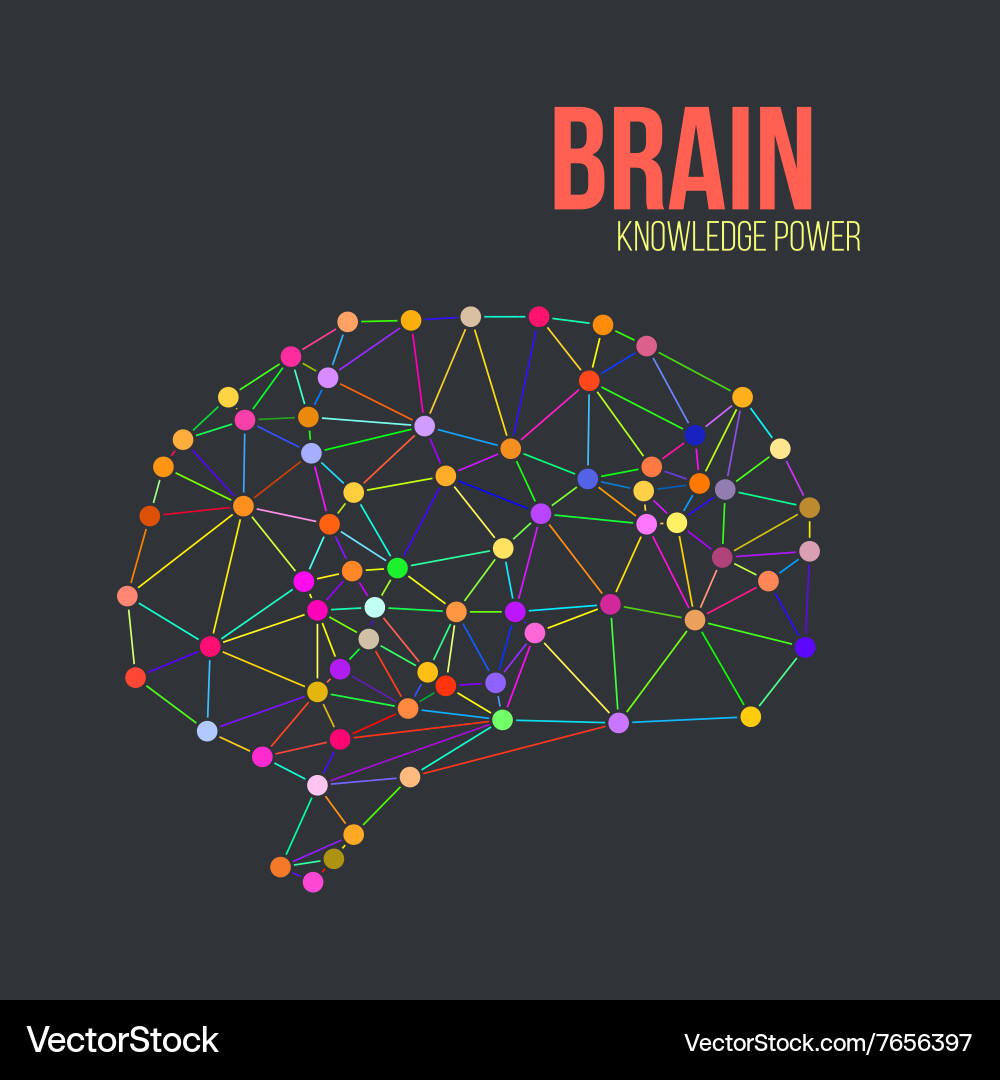 Creative concept of the human brain Royalty Free Vector