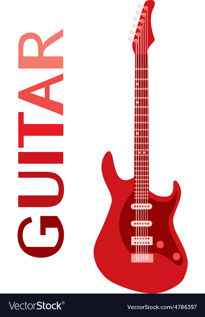 Guitar Royalty Free Vector Image - VectorStock