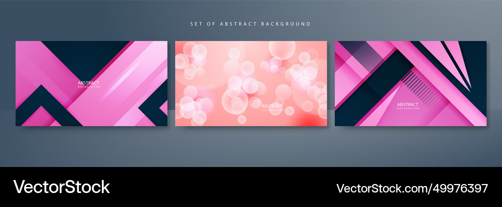 Set Of Abstract Soft Pink Background Royalty Free Vector