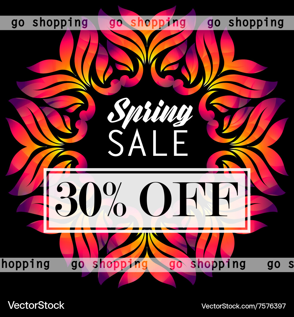 Special offer for sale template with frame Vector Image