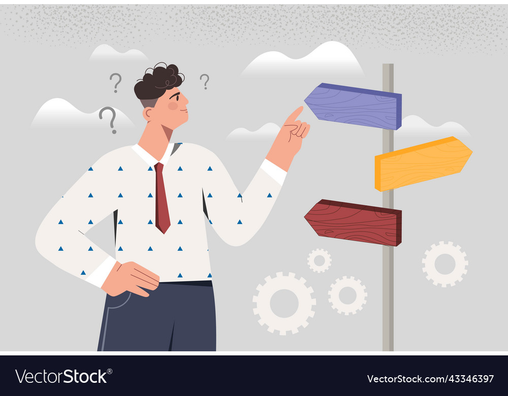 Various solutions concept Royalty Free Vector Image